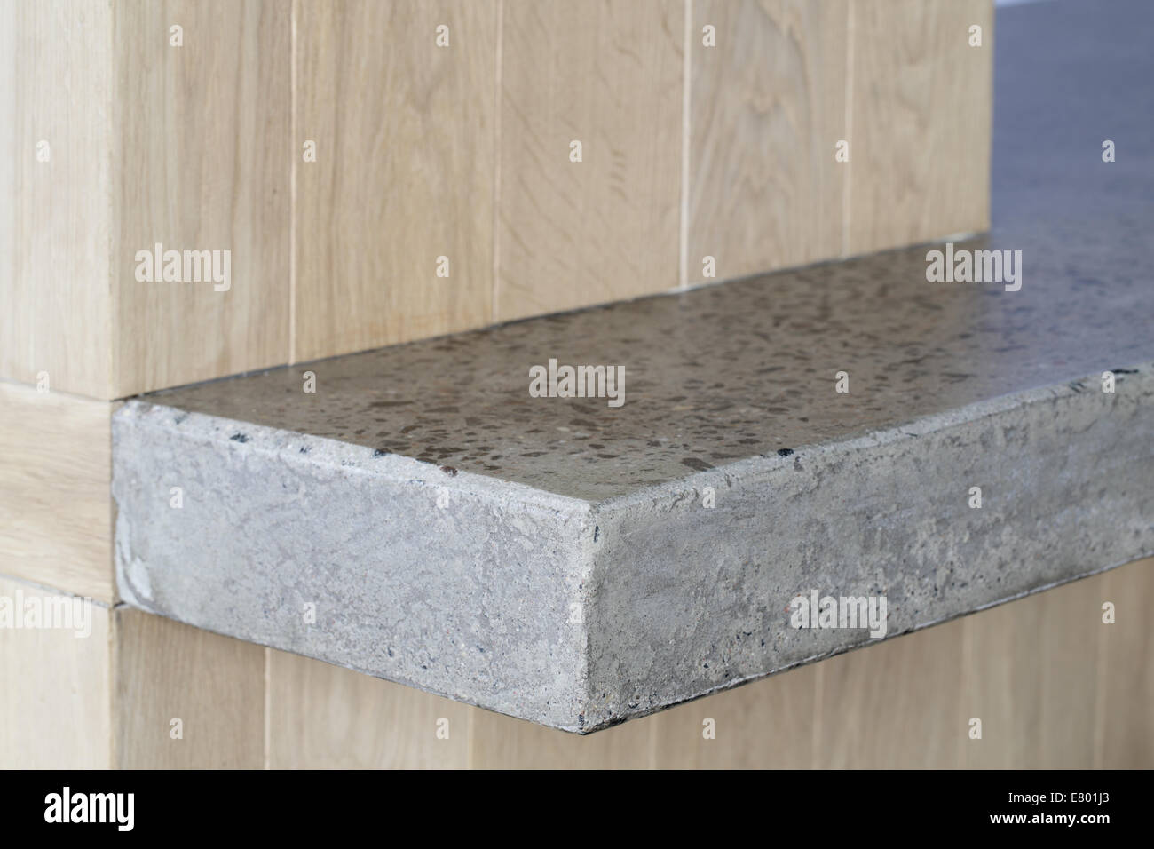 concrete interior detail of table in modern office Stock Photo - Alamy