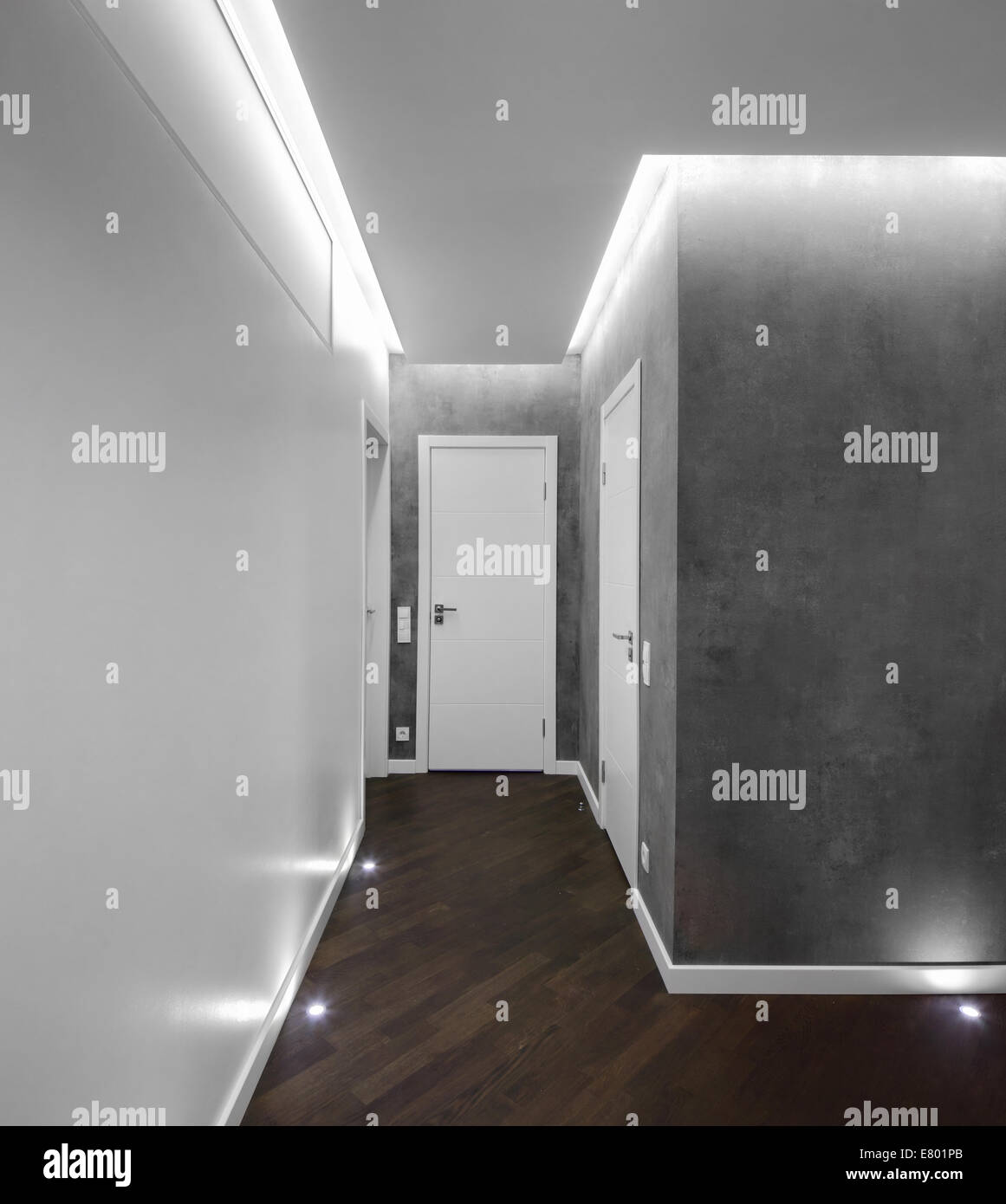 modern and simple interior of hallway at house Stock Photo - Alamy