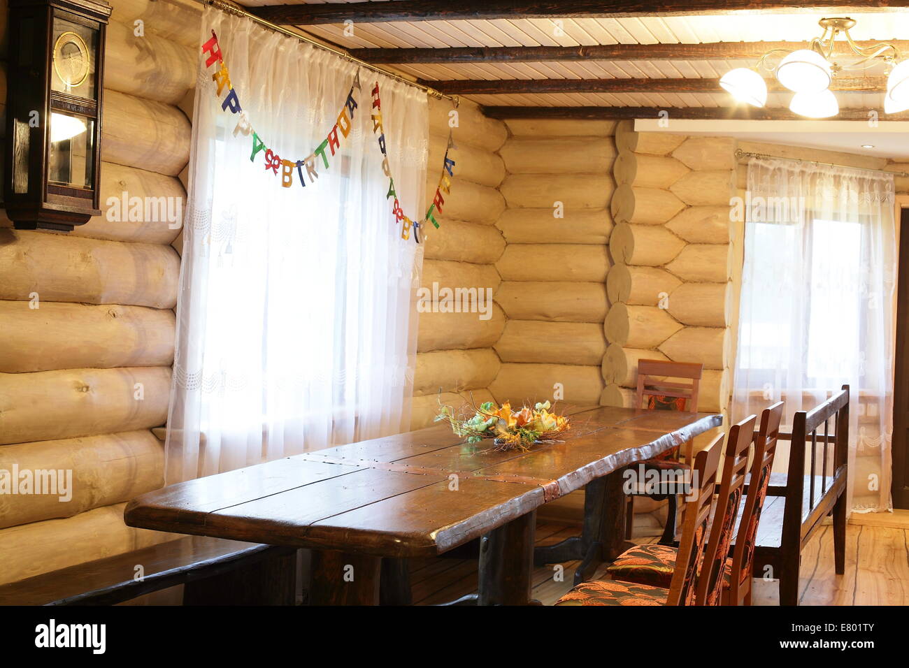 big and bright interior of modern living room Stock Photo - Alamy