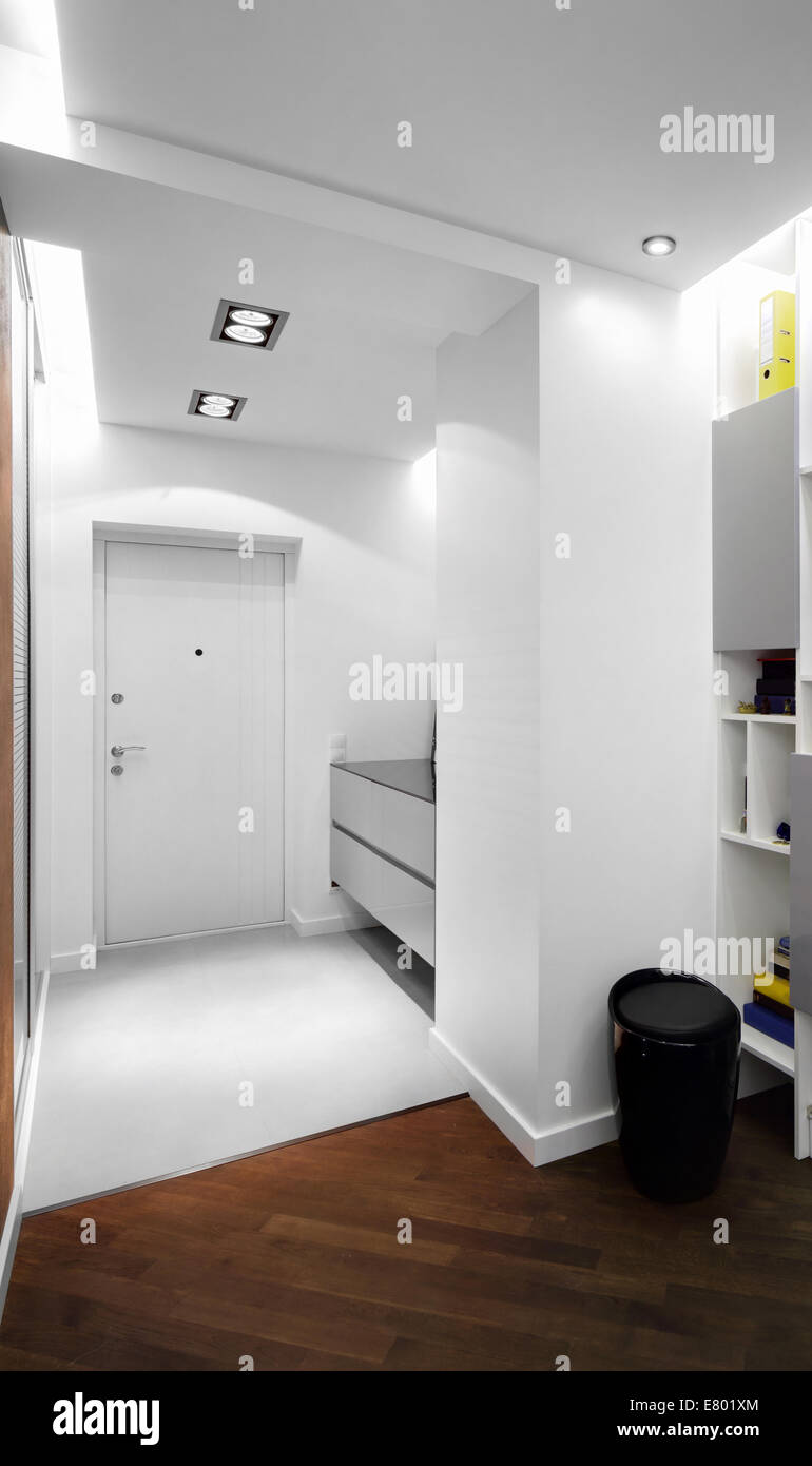 modern and simple interior of hallway at house Stock Photo - Alamy