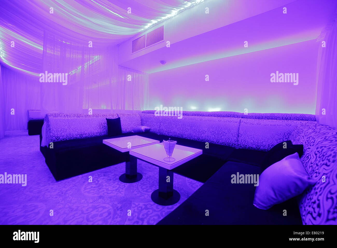 colorful interior of bright and beautiful night club Stock Photo - Alamy
