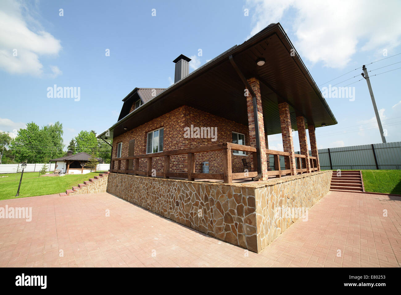 modern and beautiful house in european style Stock Photo - Alamy