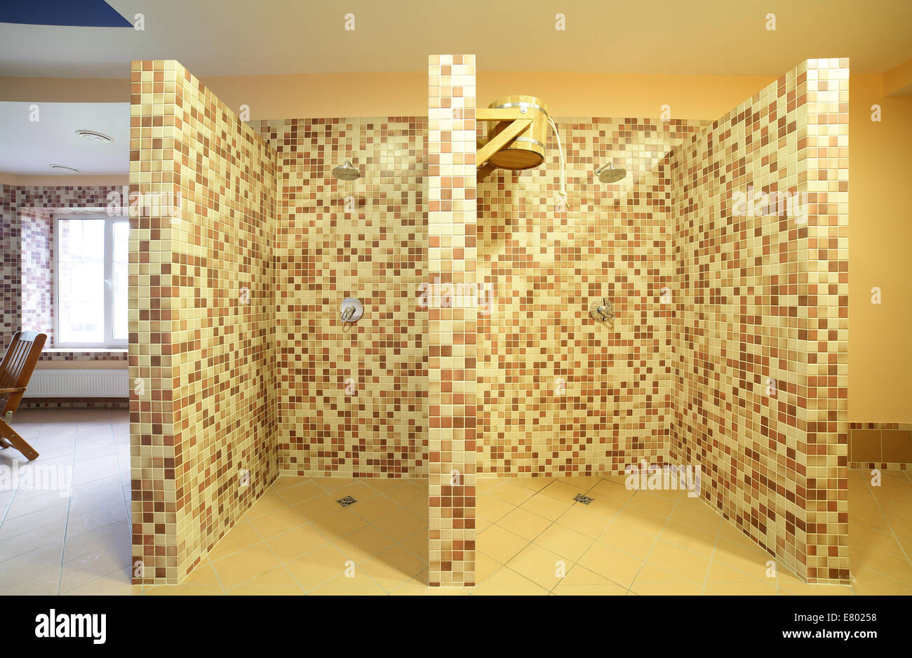 interior of bright and colorful european shower Stock Photo - Alamy