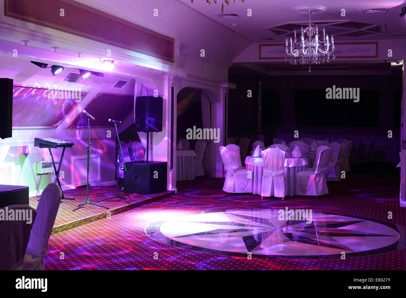 colorful interior of bright and beautiful night club Stock Photo - Alamy