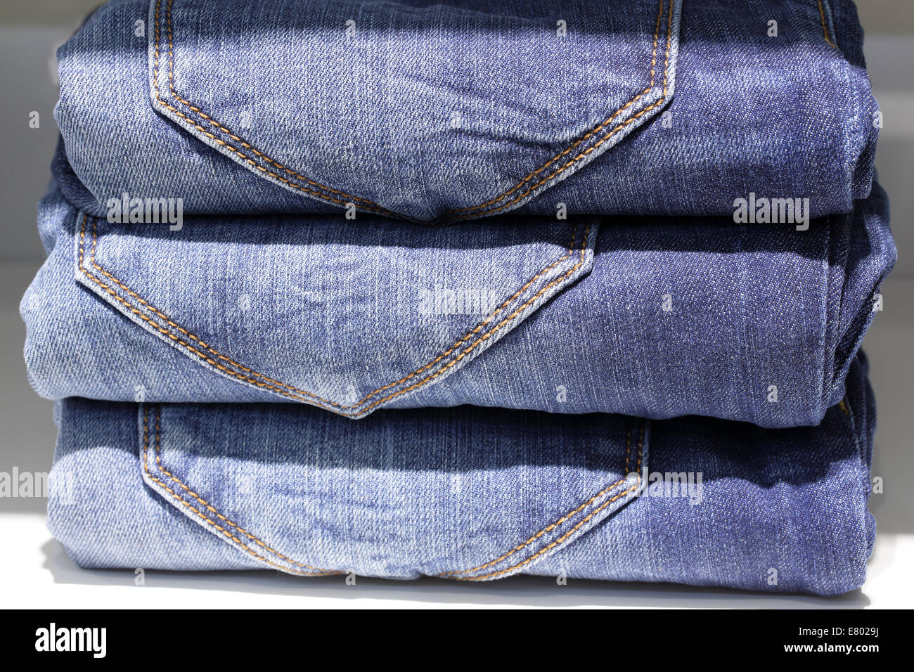 luxury and fashionable brand new interior of cloth store Stock Photo ...