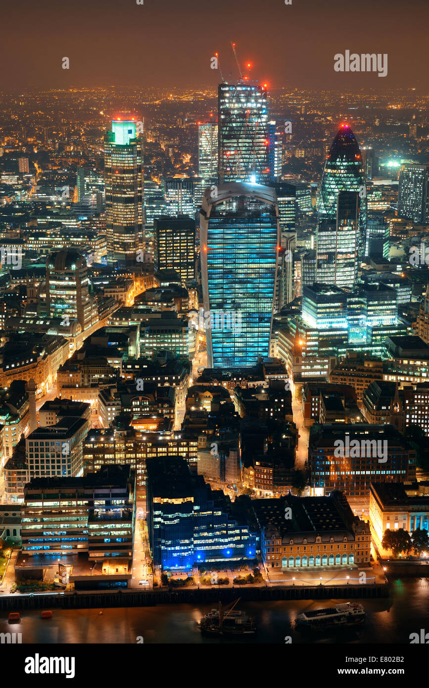 London skyline night rooftop hi-res stock photography and images - Alamy