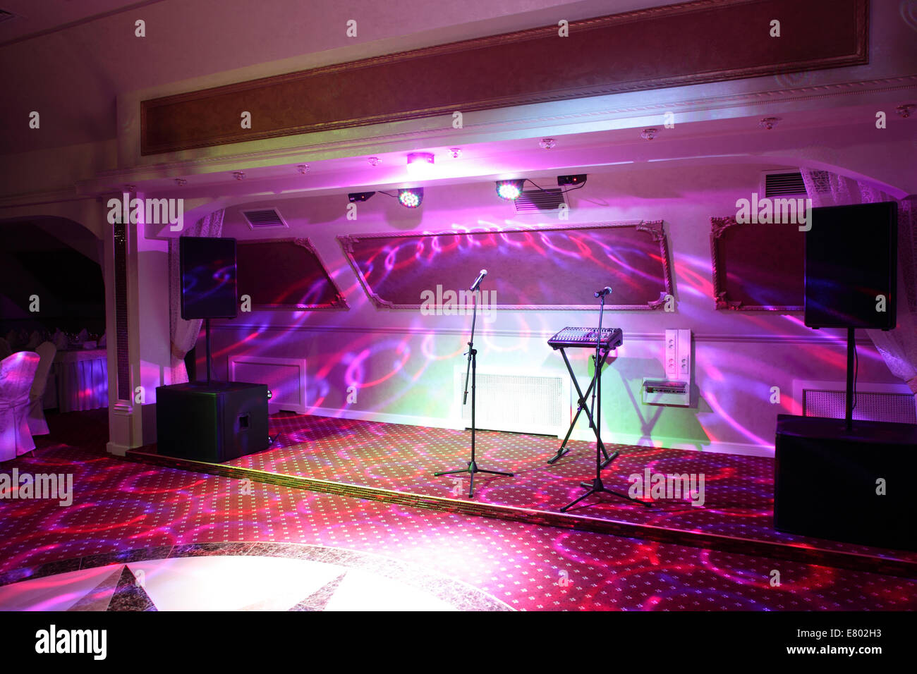 colorful interior of bright and beautiful night club Stock Photo - Alamy