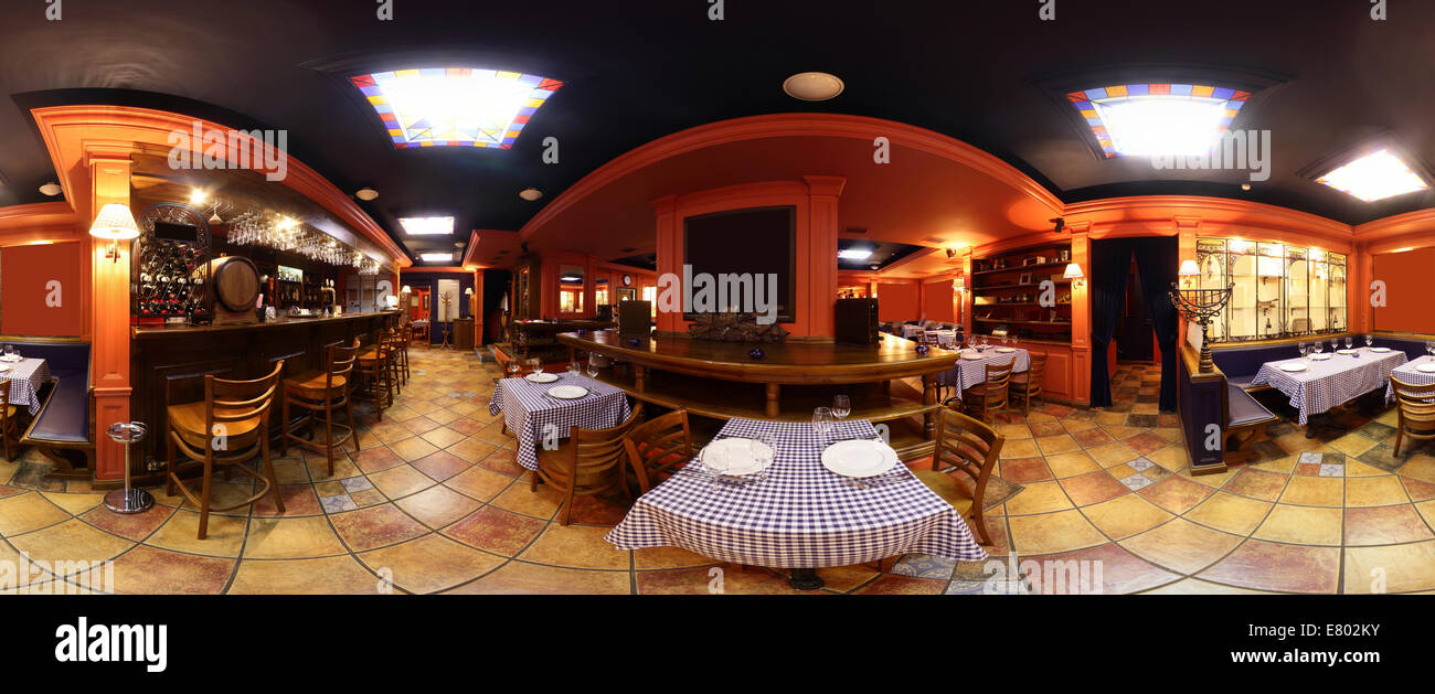 beautiful brand new european restaurant in downtown Stock Photo - Alamy