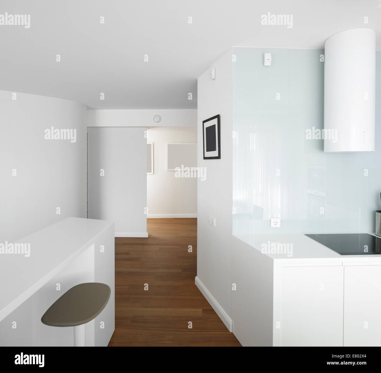 big and bright interior of modern living room Stock Photo - Alamy