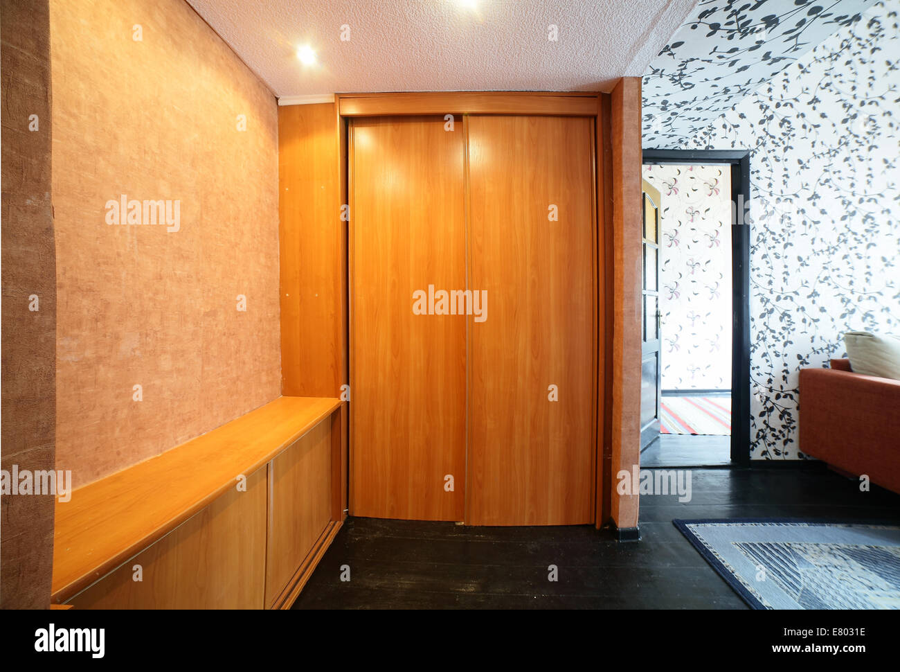 modern and simple interior of hallway at house Stock Photo - Alamy