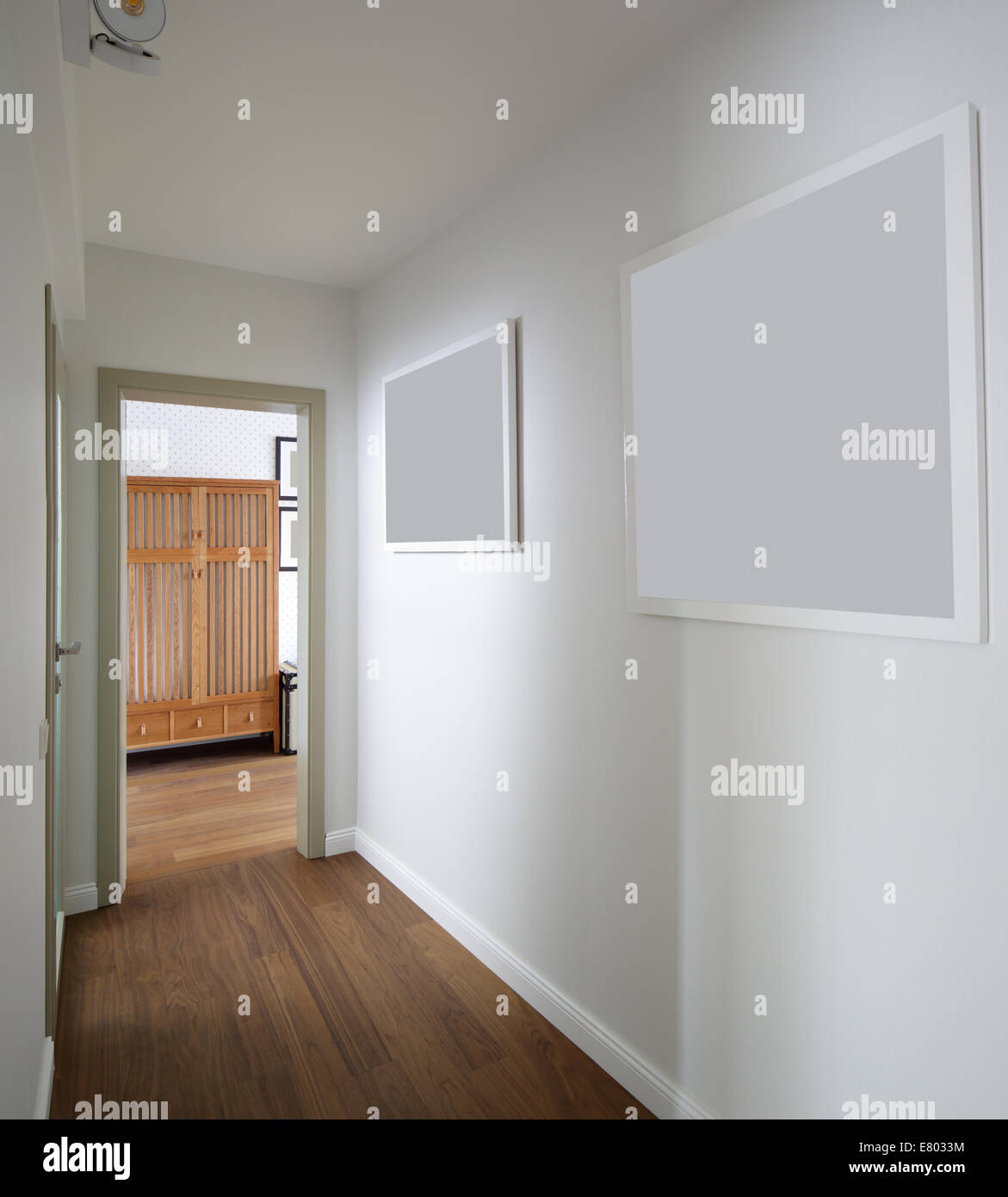 modern and simple interior of hallway at house Stock Photo - Alamy