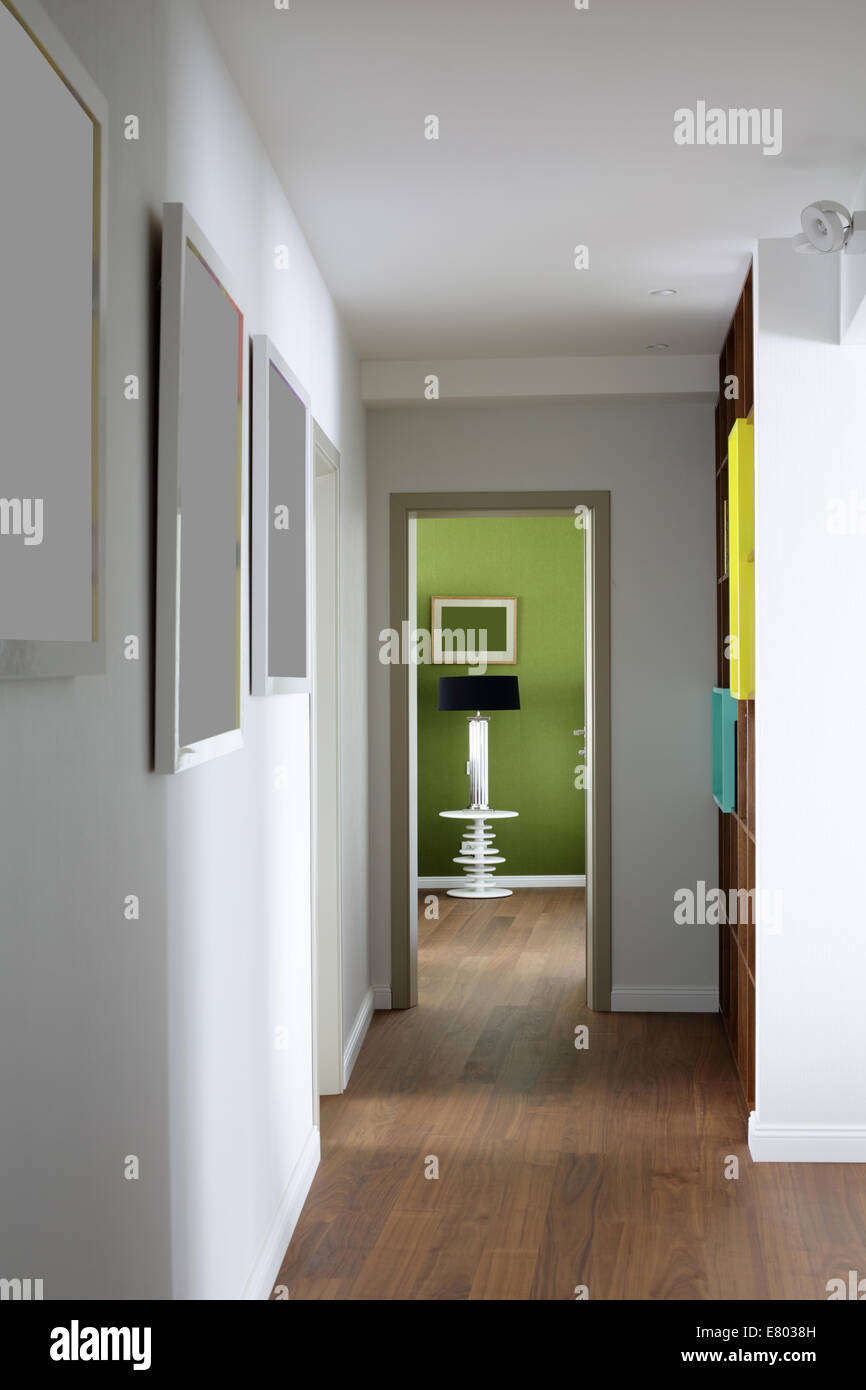 modern and simple interior of hallway at house Stock Photo - Alamy