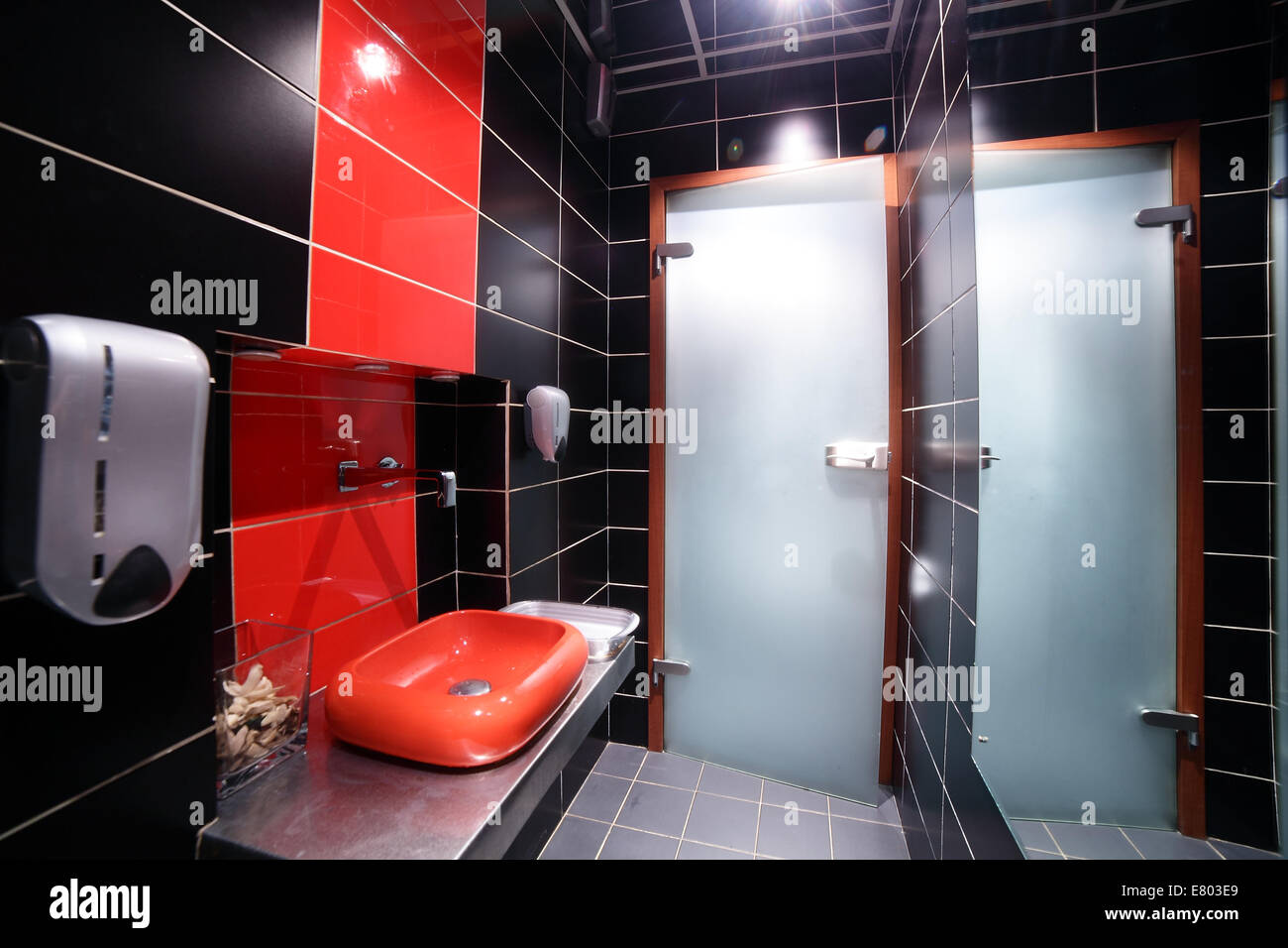 beautiful interior of modern toilet in bright colors Stock Photo - Alamy
