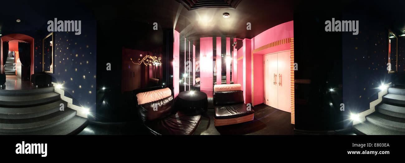 colorful interior of bright and beautiful night club Stock Photo - Alamy