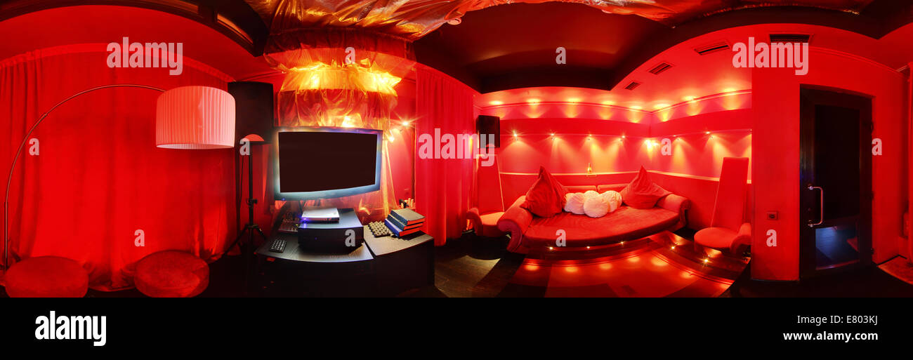 colorful interior of bright and beautiful night club Stock Photo - Alamy