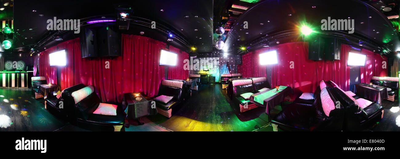 colorful interior of bright and beautiful night club Stock Photo - Alamy