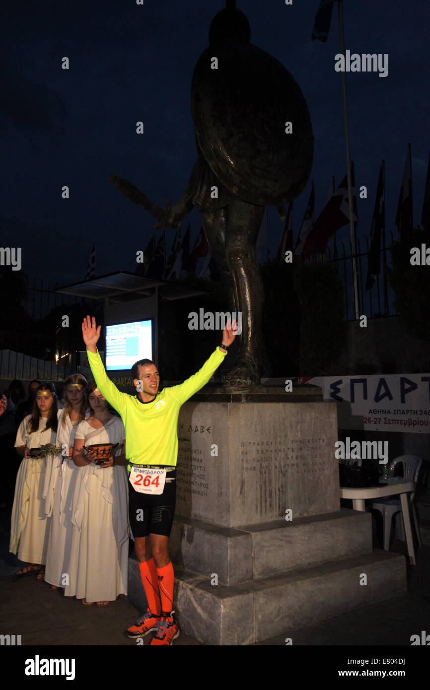 Athens, Greece. 27th Sep, 2014. German ultra-marathon runner Reus ...