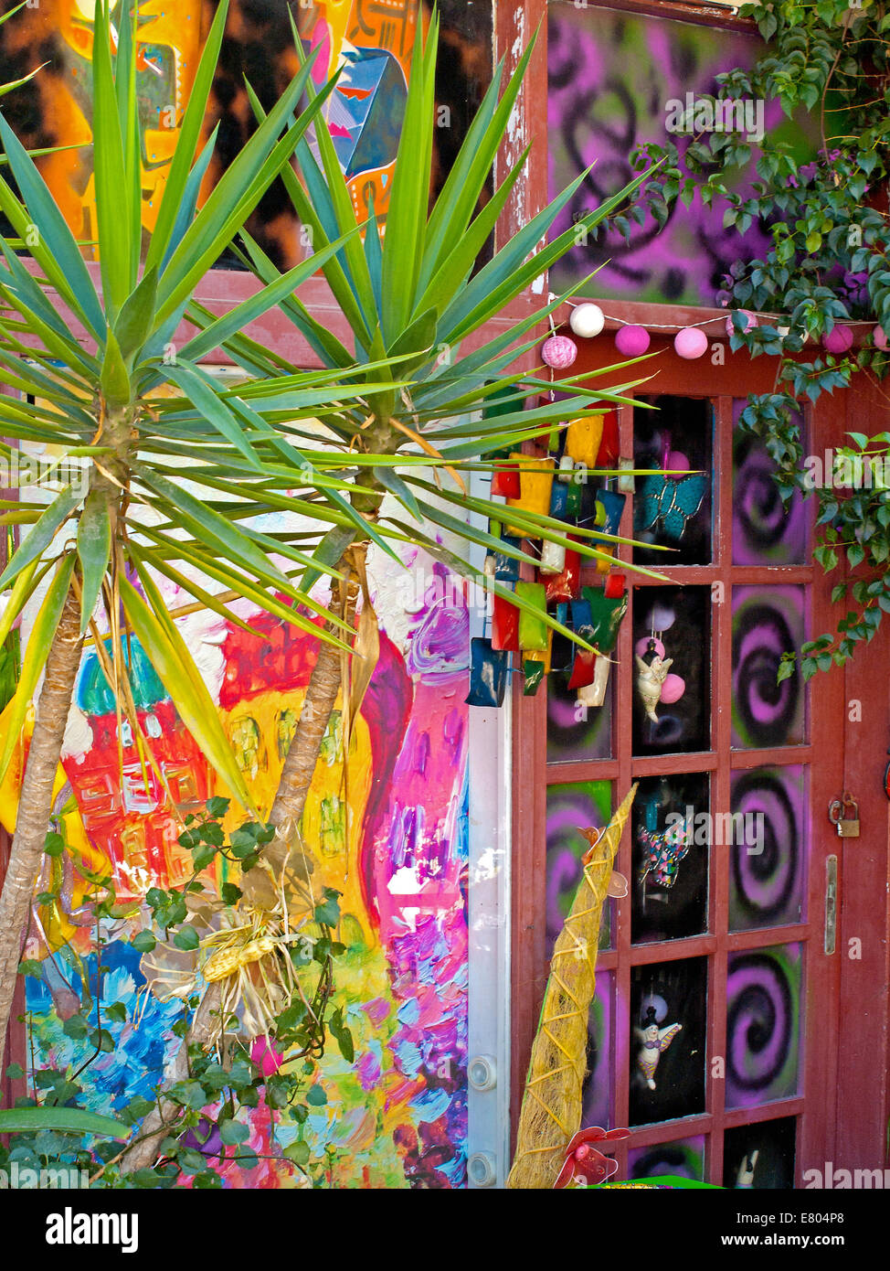 Colourful doorway Crete Stock Photo - Alamy