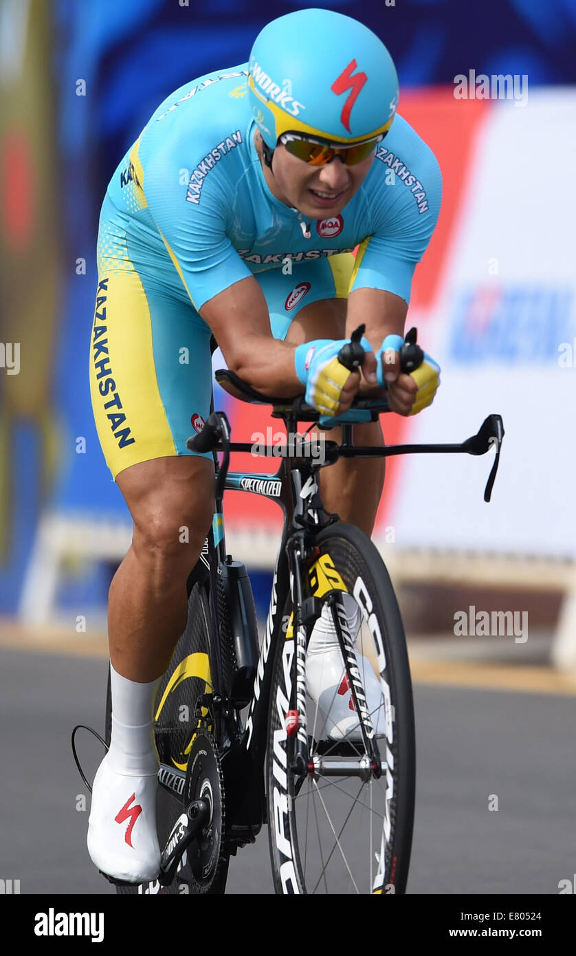 Incheon, South Korea. 27th Sep, 2014. Lutsenko Alexey of Kazakhstan ...