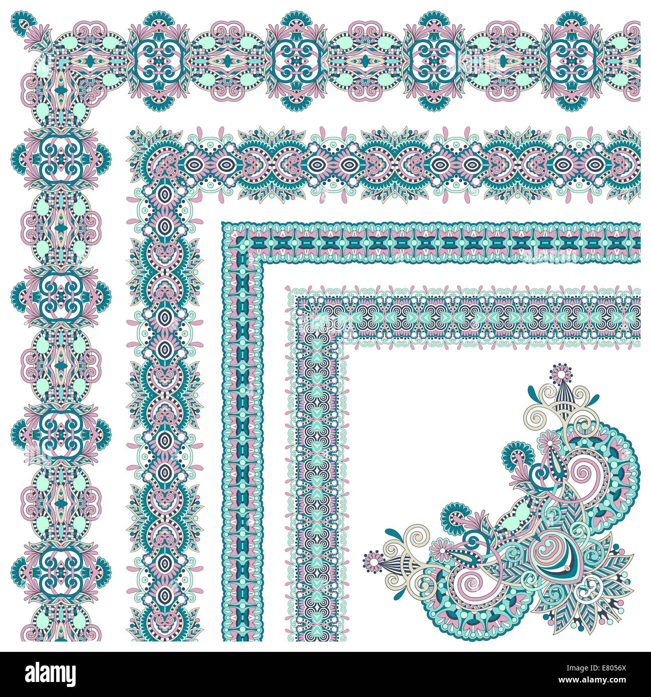 floral vintage frame design Stock Photo - Alamy