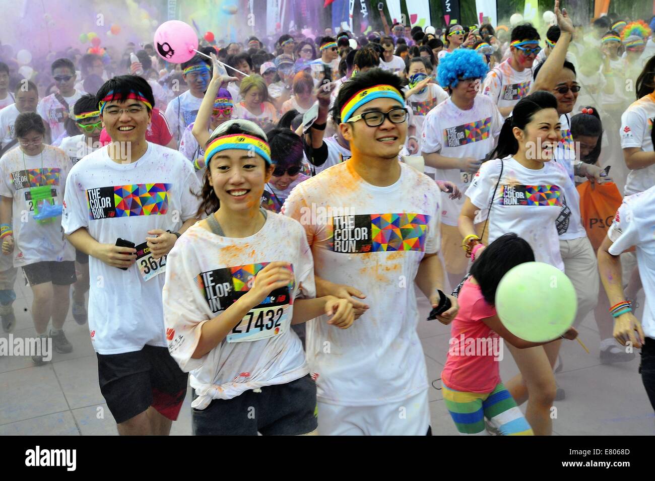 Shanghai, China. 27th Sep, 2014. Thousands of young Chinese ...