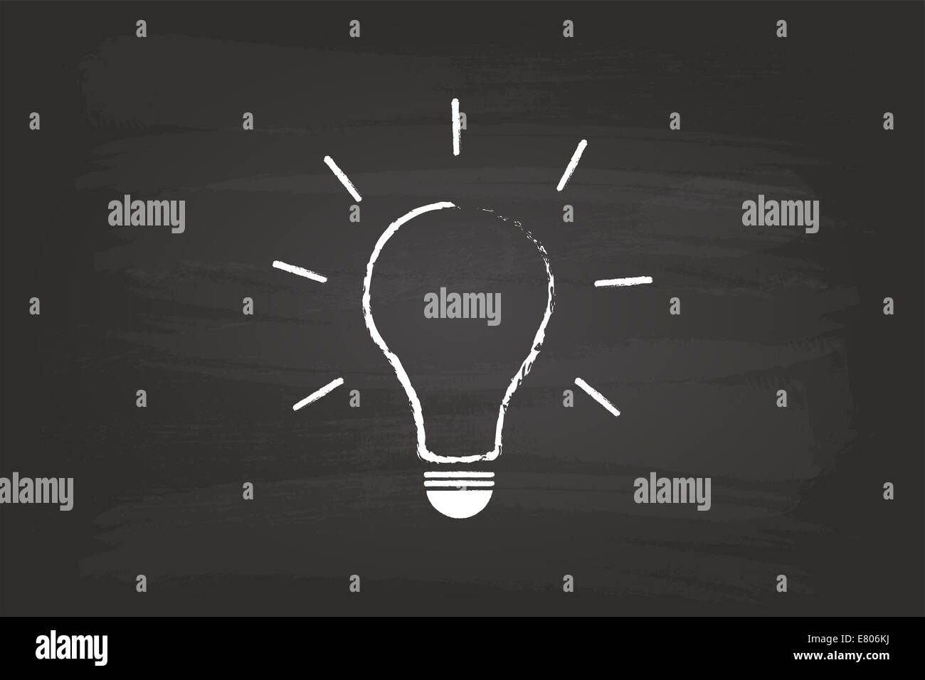 Idea Light Bulb Concept On Blackboard Stock Photo - Alamy