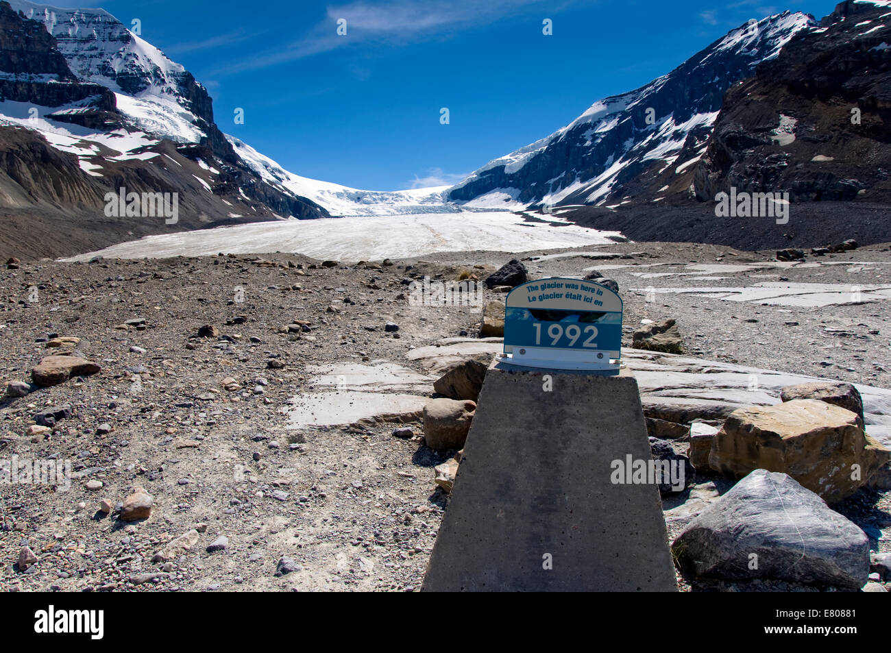 The Columbia Icefield, Icefields Parkway, Banff, Alberta, Canada Stock ...
