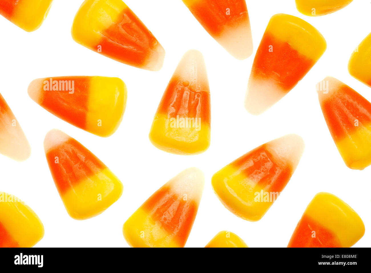 candy corn isolated on a pure white background Stock Photo - Alamy