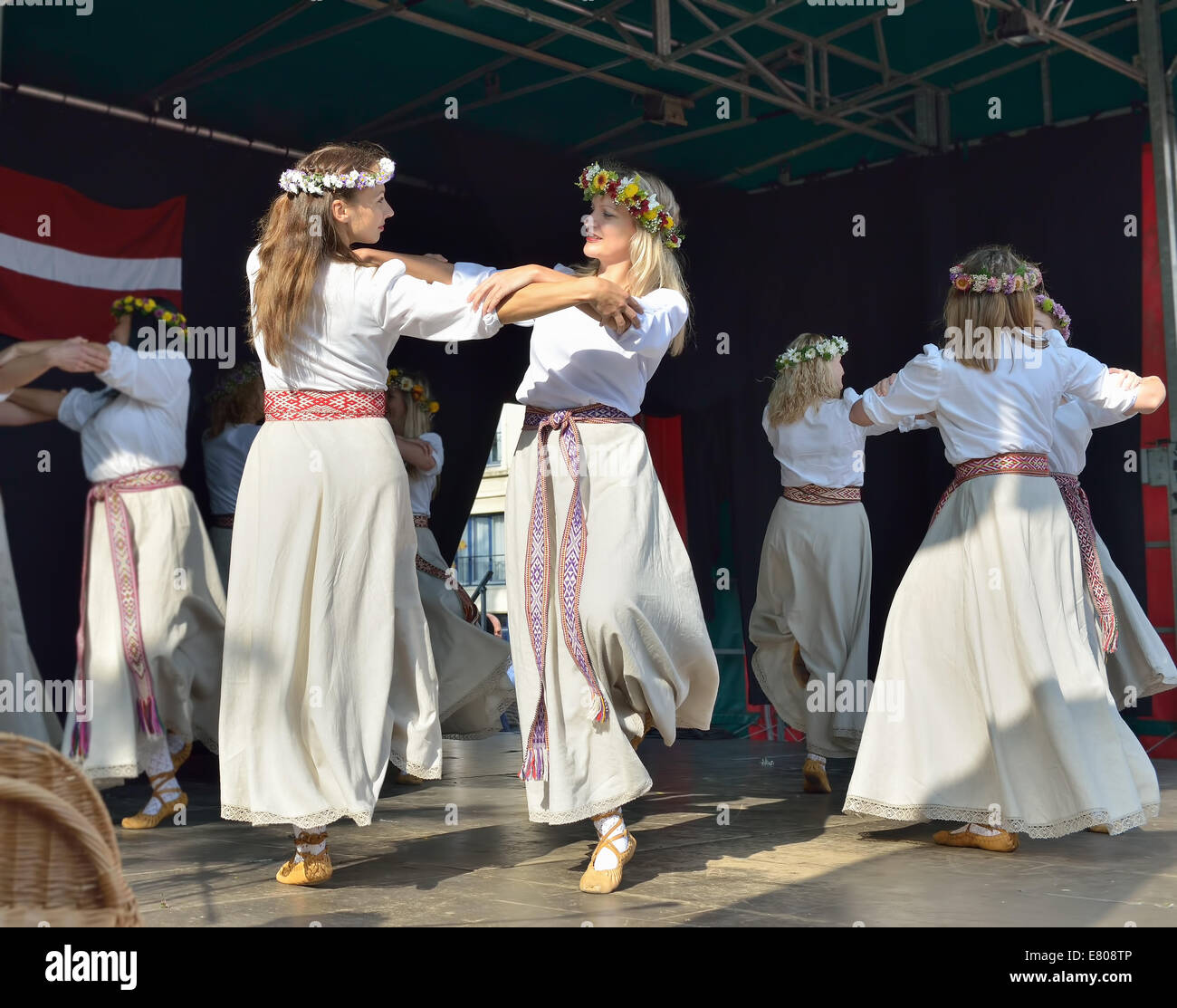Latvian national dress costume hi-res stock photography and images - Alamy