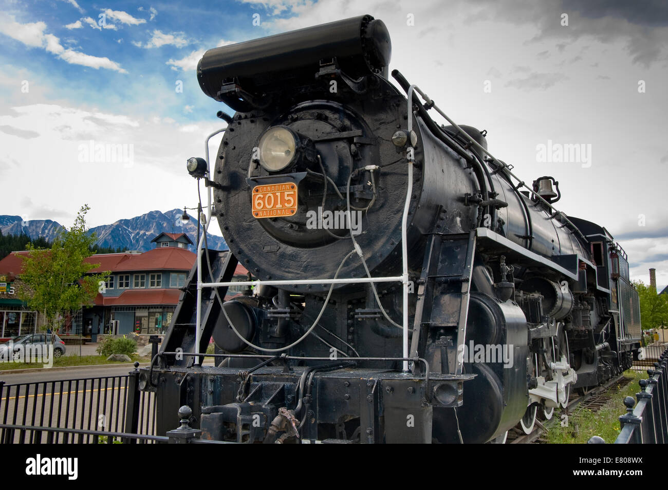 Canadian National 6015 Train, Jasper, Alberta, Canada Stock Photo - Alamy