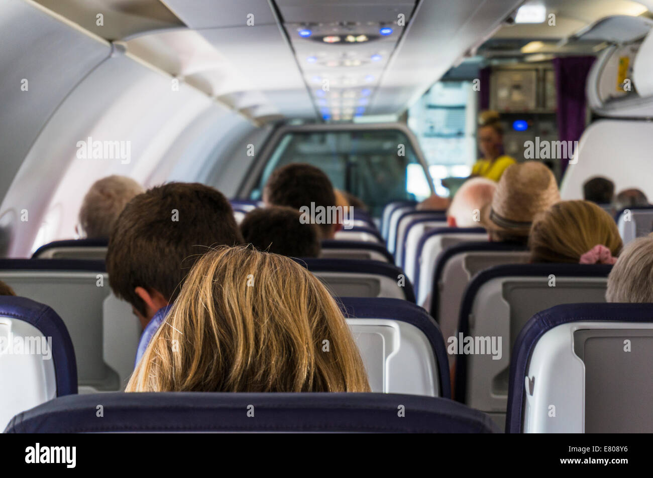 Airbus a320 plane inside cabin hi-res stock photography and images - Alamy