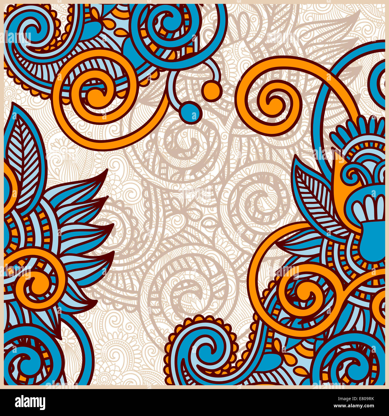 vintage ornamental template Stock Photo - Alamy