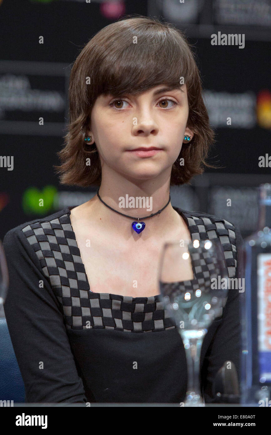Lucia Pollan during the 'Magical Girl' press conference at the 62nd San ...