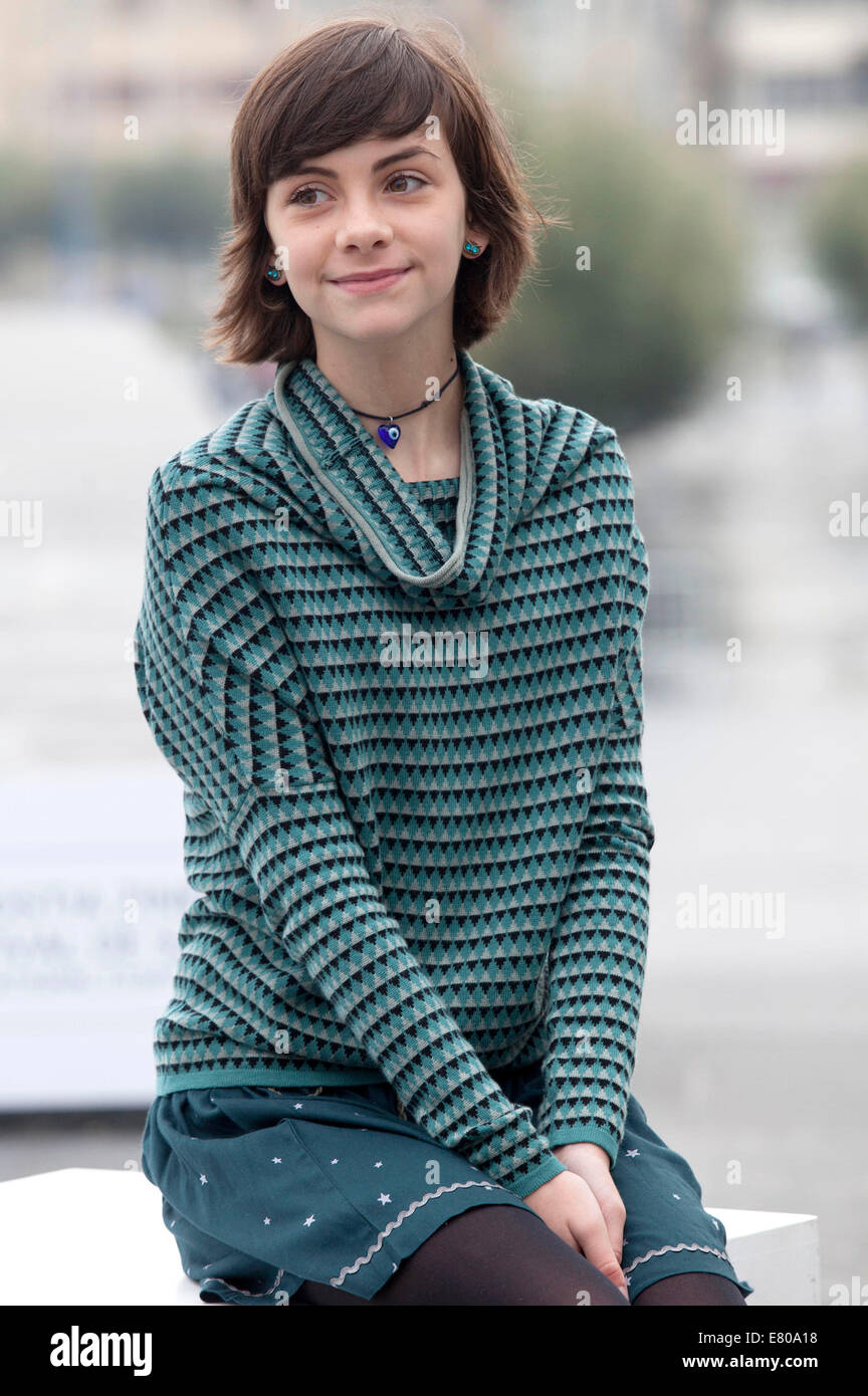 Lucia Pollan during the 'Magical Girl' photocall at the 62nd San ...