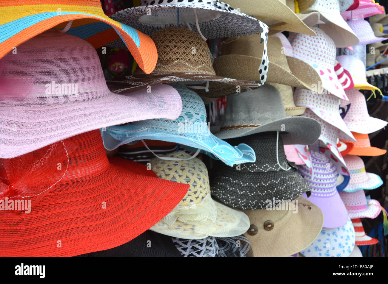 various types of colorful hats Stock Photo - Alamy