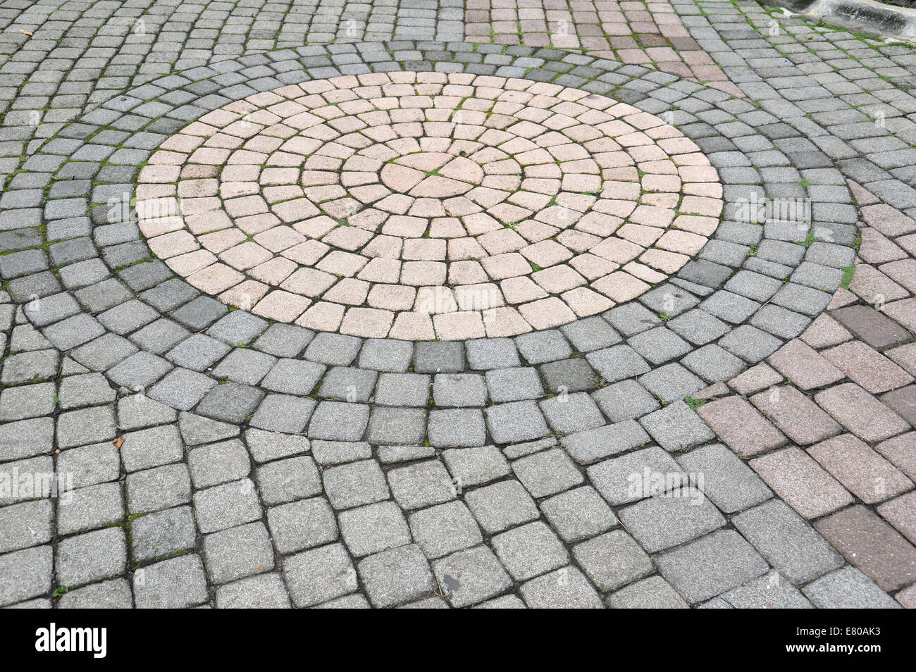 pattern on the paving block Stock Photo - Alamy