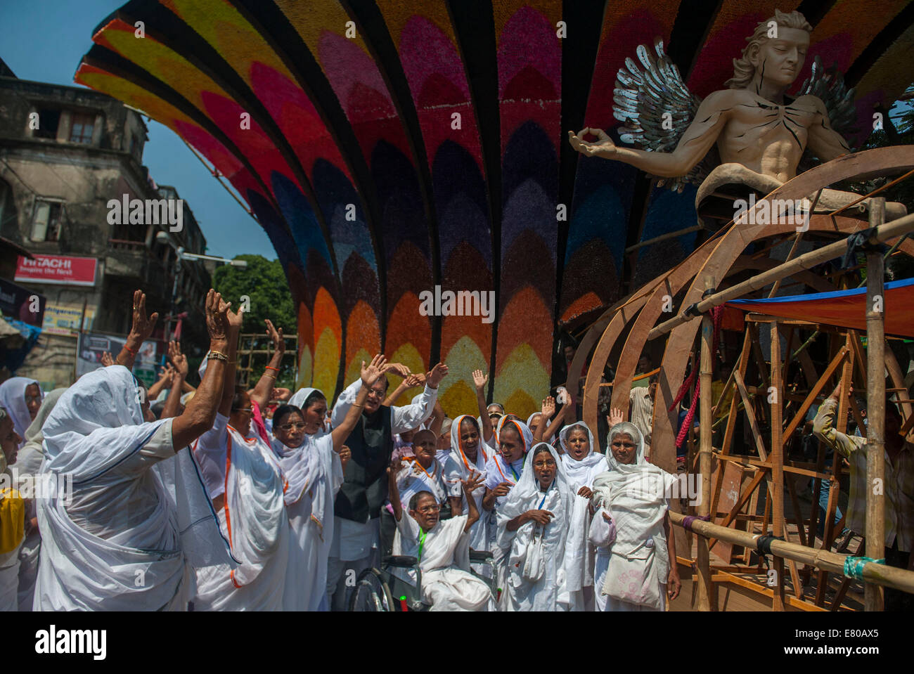 Calcutta, Indian state west Bengal. 27th Sep, 2014. Indian widows who ...