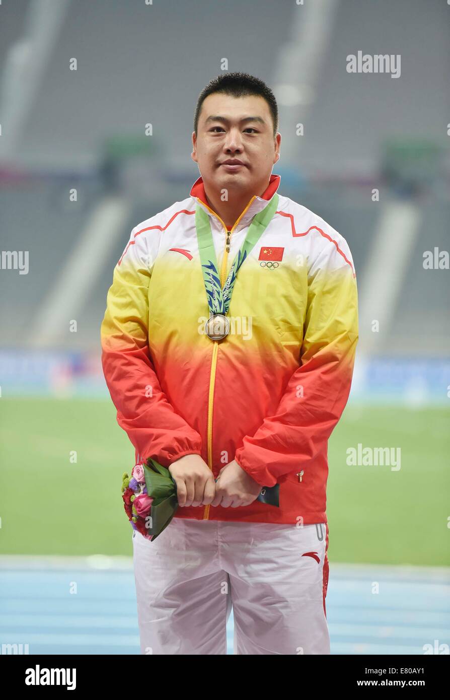 Incheon, South Korea. 27th Sep, 2014. Wan Yong of China poses during ...