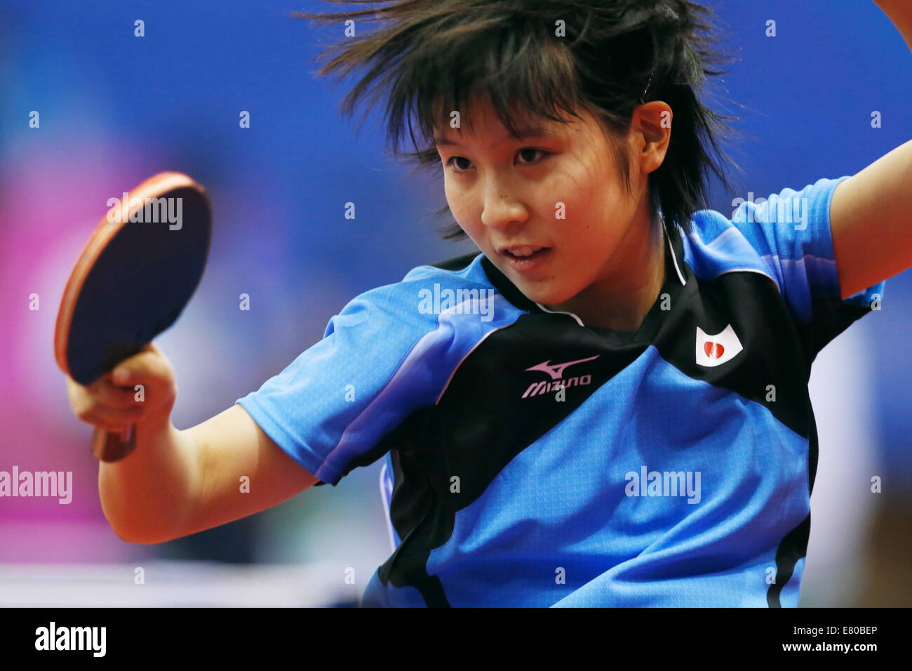 Incheon, South Korea. 27th Sep, 2014. Miu Hirano (JPN) Table Tennis ...