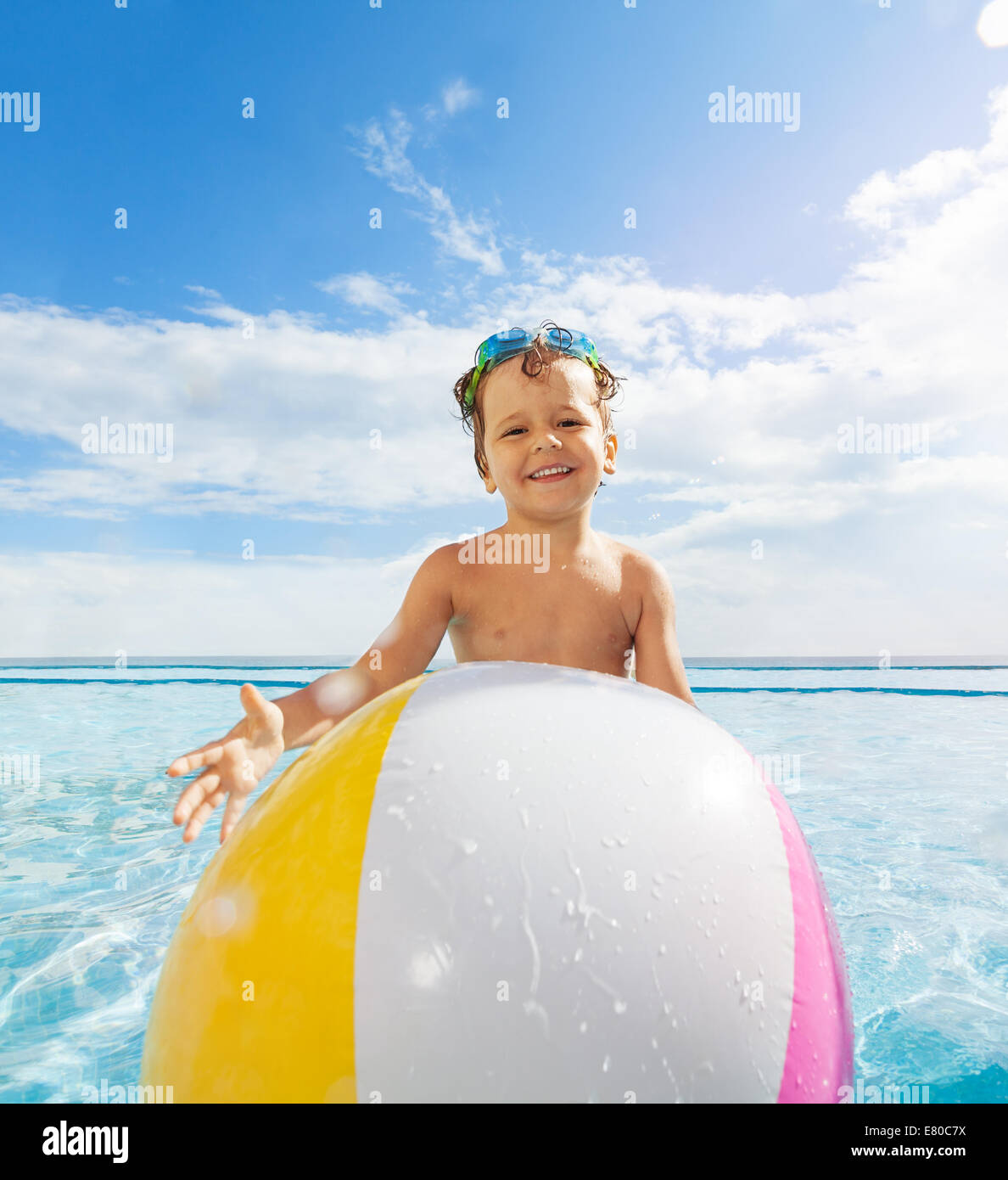 Boy childhood goggles hi-res stock photography and images - Alamy