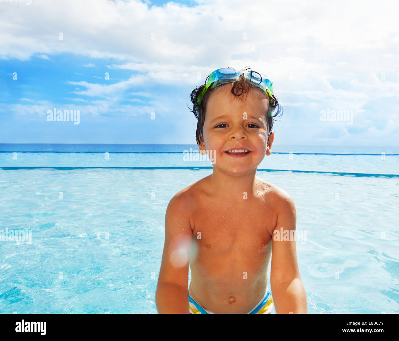 Boy childhood goggles hi-res stock photography and images - Alamy