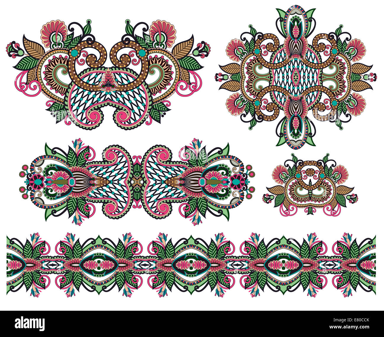 ornamental floral adornment Stock Photo - Alamy