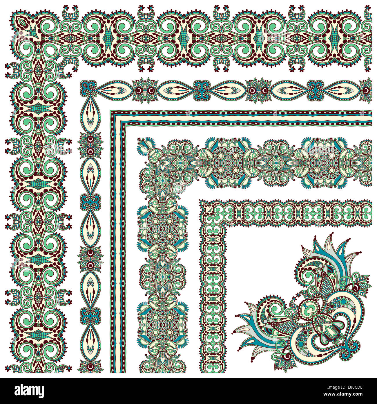 floral vintage frame design Stock Photo - Alamy