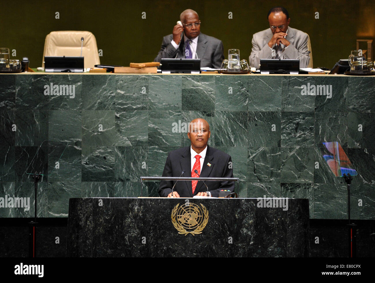 New York, UN headquarters in New York. 27th Sep, 2014. Prosper ...