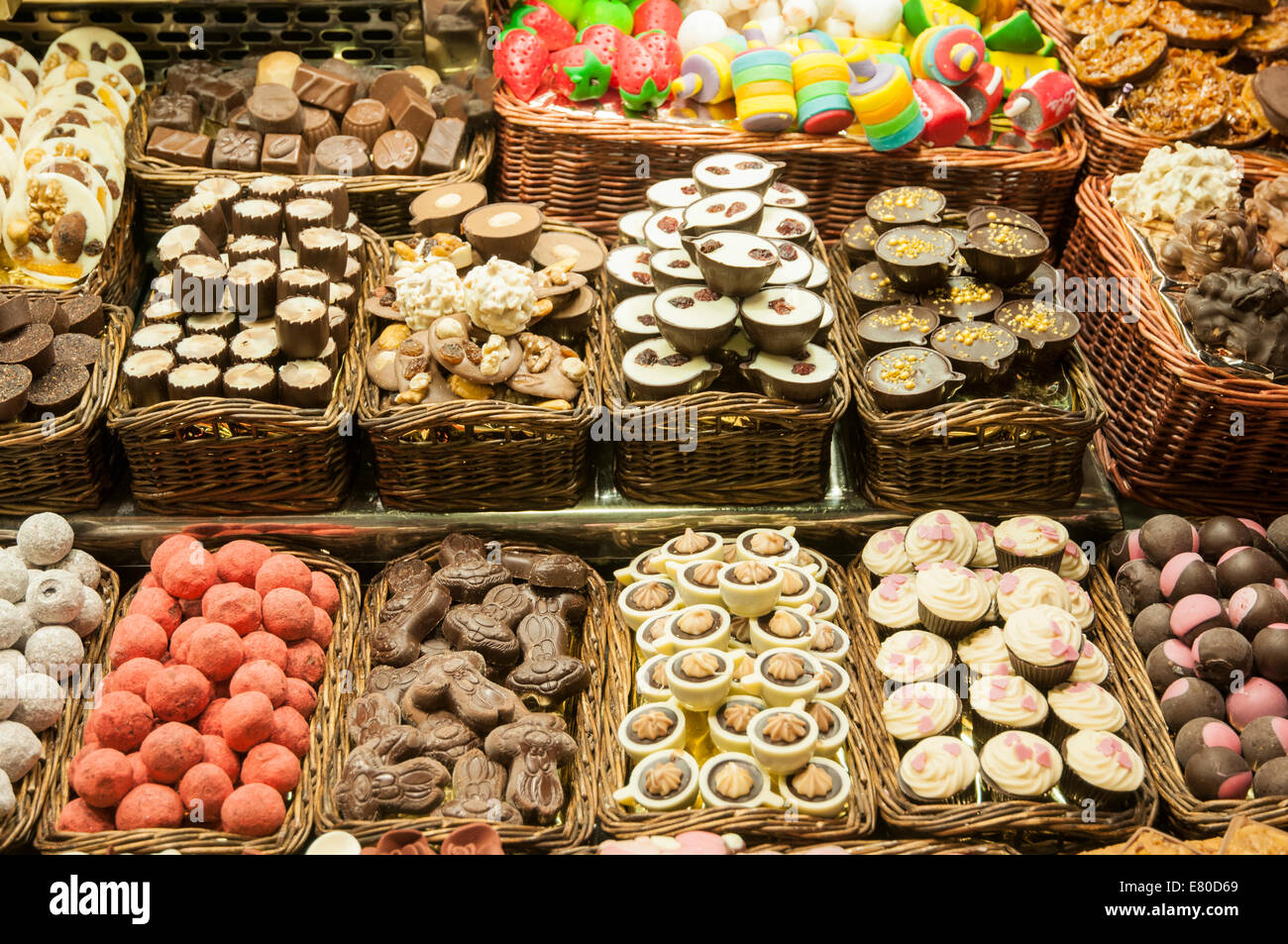 different kinds of chocolate in different shapes Stock Photo - Alamy