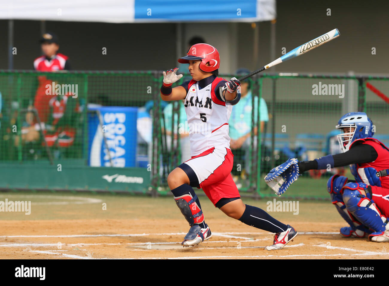 Incheon, South Korea. 27th Sep, 2014. Yu Yamamoto (JPN) Softball ...
