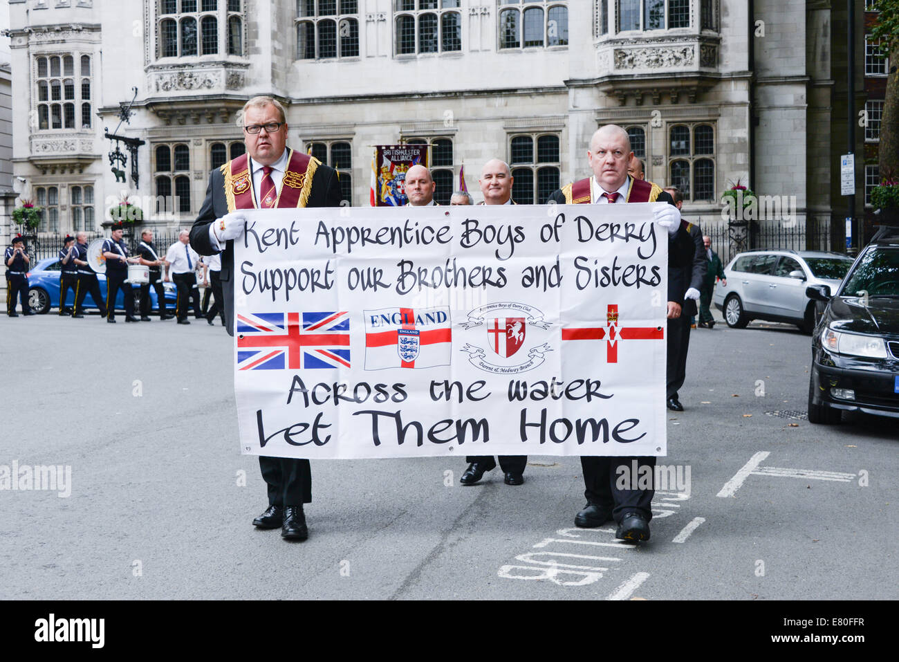 London,England, 27th Sept 2014 : London's Ulster day, around hundreds ...