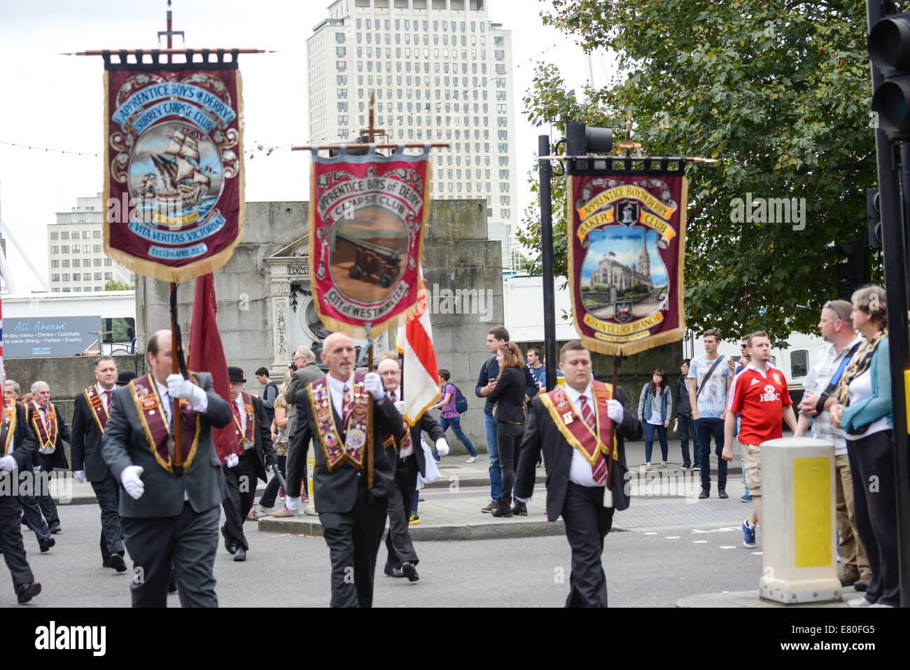 London,England, 27th Sept 2014 : London's Ulster day, around hundreds ...