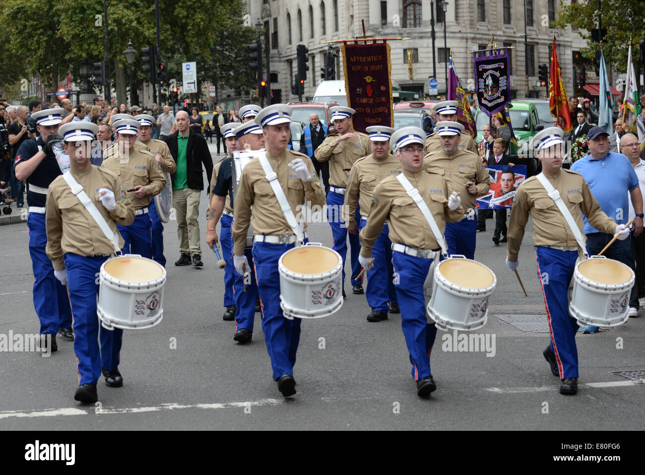 London,England, 27th Sept 2014 : London's Ulster day, around hundreds ...