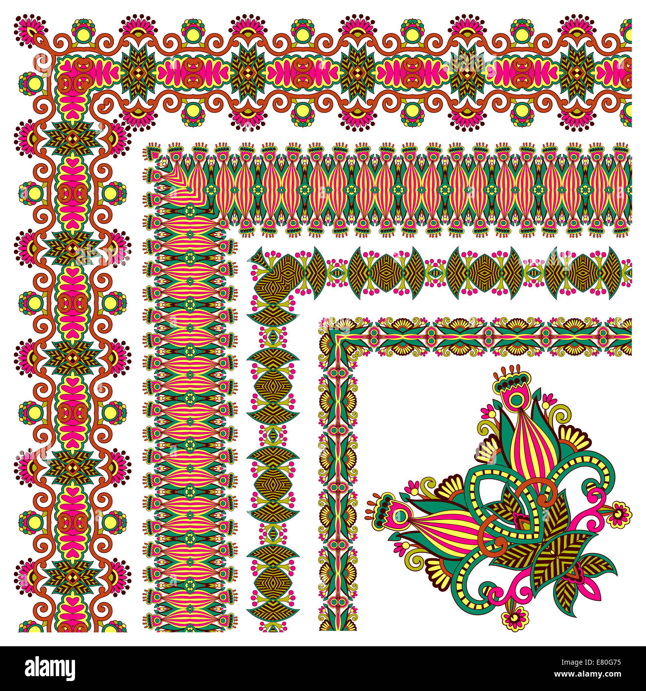 floral vintage frame design Stock Photo - Alamy